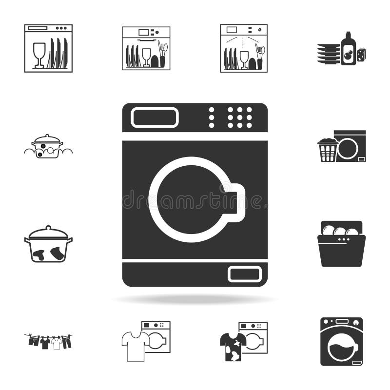 Drying Machine Icon. Detailed Set of Laundry Icons. Premium Quality ...