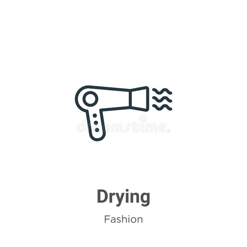 Drying Icon in Filled, Thin Line, Outline and Stroke Style. Vector ...