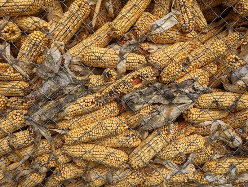 From Harvest To Granary: the Corn Drying Process Stock Image - Image of ...