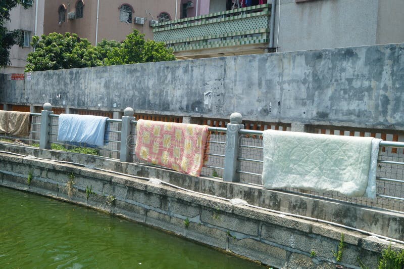 Drying the quilt stock photo. Image of quilt, shenzhen - 58325908