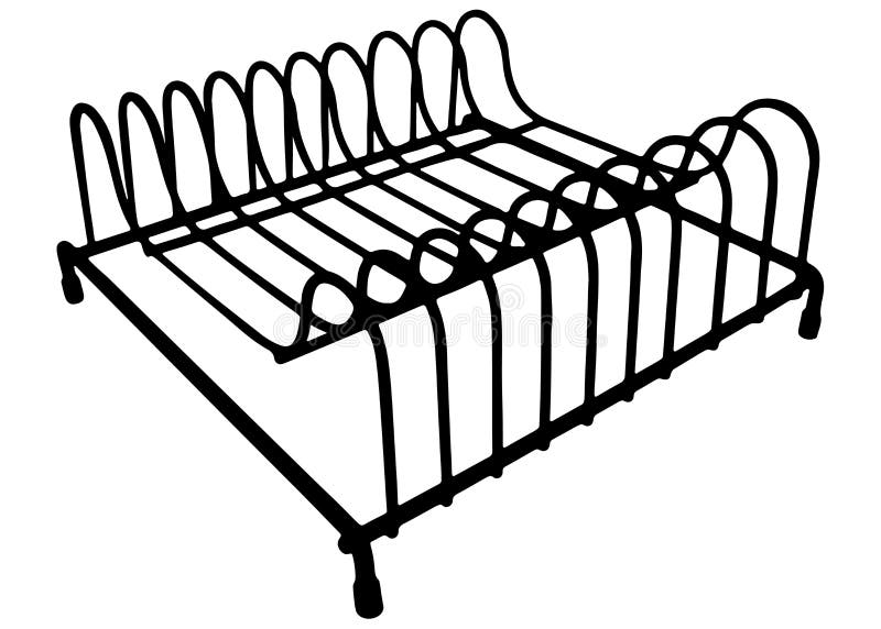 Man Drying Dishes stock illustration. Illustration of towel - 24543484