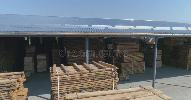 Drying Wood Naturally. Drying Wood Outdoors Under the Sun Stock Footage ...