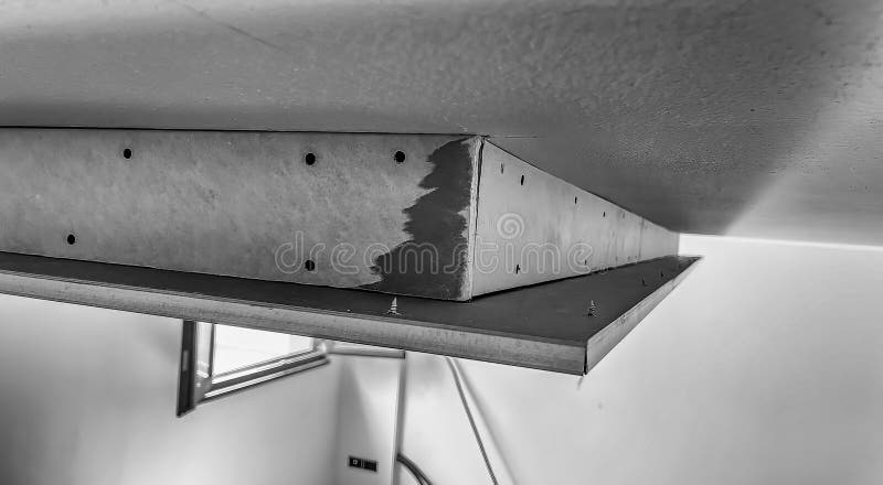 Drywall Ceiling Under Construction, Ready for Led Strips Illumination ...