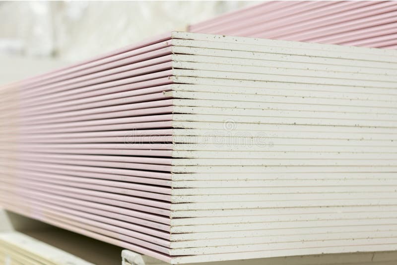 Drywall in a Hardware Store. Drywall Sheets for Repair and Construction ...