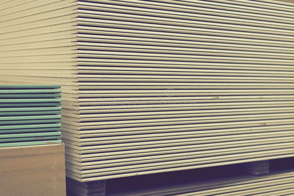 Drywall in a Hardware Store. Drywall Sheets for Repair and Construction ...