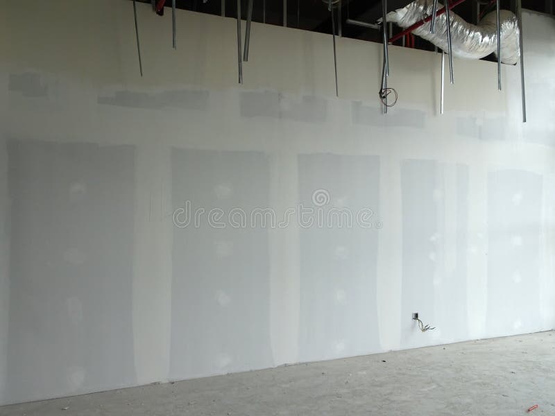 Drywall Installation Work in Progress by Construction Workers at the ...