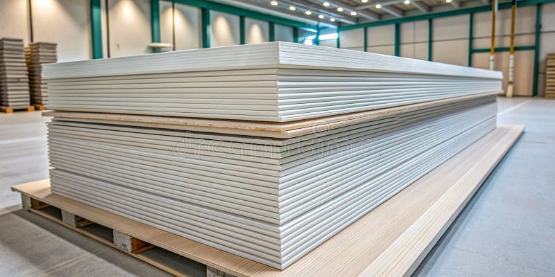 Drywall Sheets are Stacked on Top of Each Other Building Material AI ...