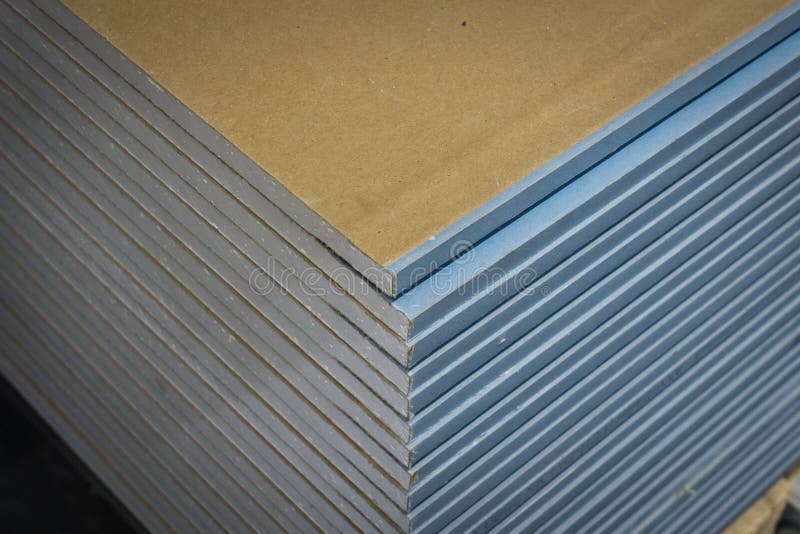 Drywall Stack in a Hardware Store. Construction Material Stock Image ...