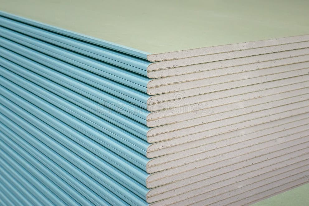 Drywall Stack in a Hardware Store. Construction Material Stock Photo ...