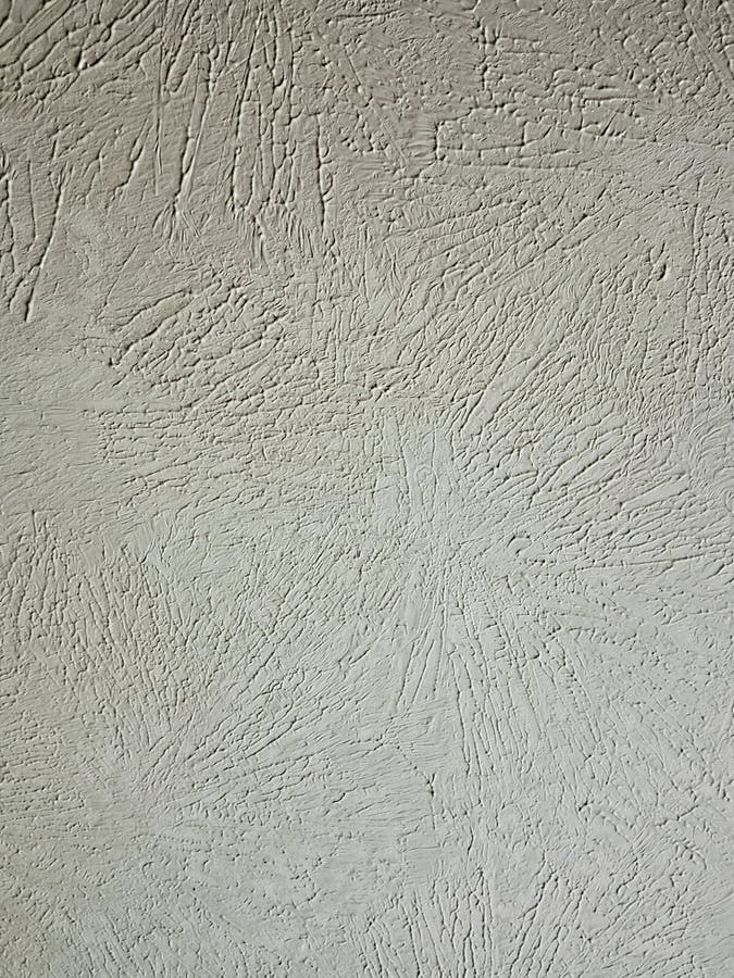 Drywall Texture on Ceiling. Slap Stick or Crows Feet Design Stock Photo ...