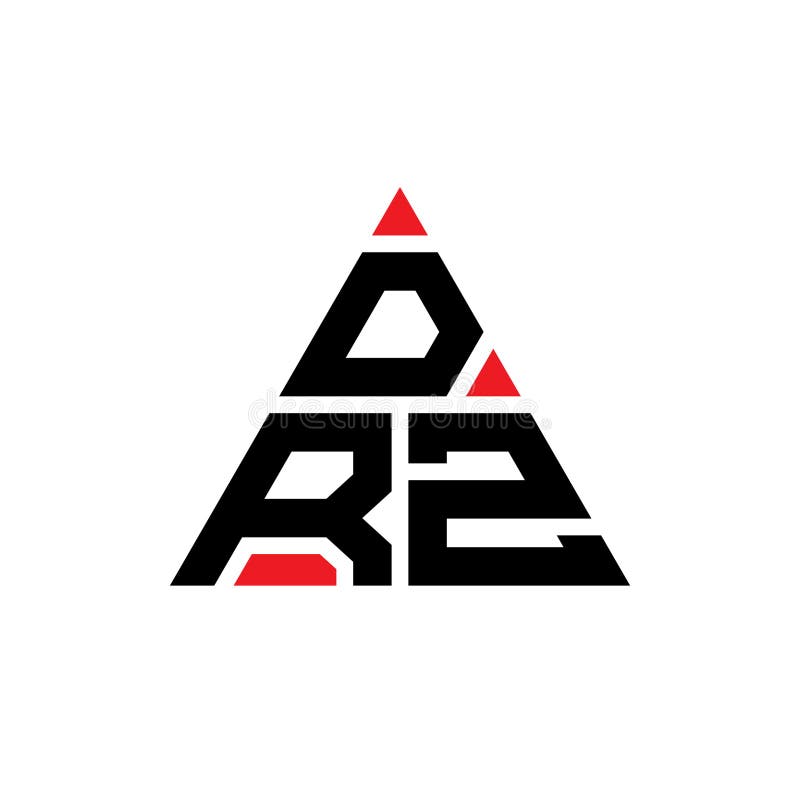 DRZ Triangle Letter Logo Design with Triangle Shape. DRZ Triangle Logo ...