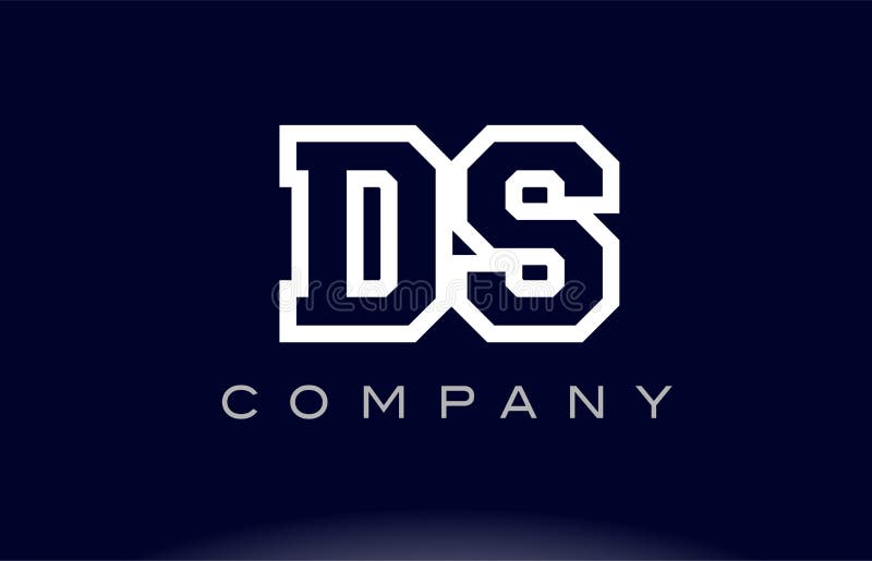 DS D S Alphabet Letter Logo Icon Company Stock Vector - Illustration of ...