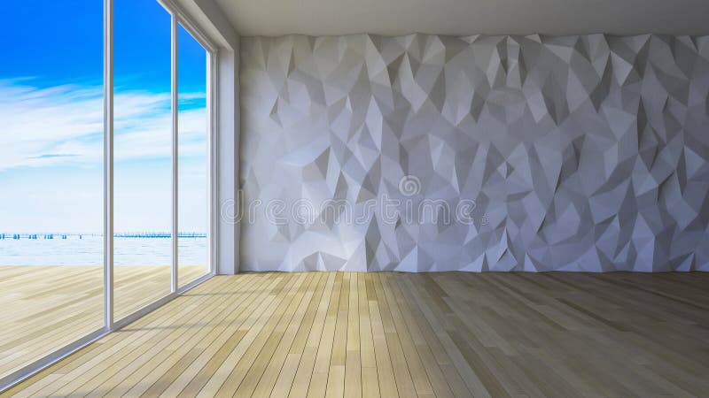 3Ds interior polygon wall stock illustration. Illustration of indoor ...