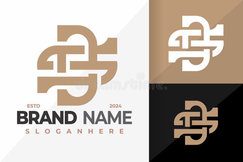 DS Letter Monogram Logo Design Vector Symbol Icon Illustration Stock ...