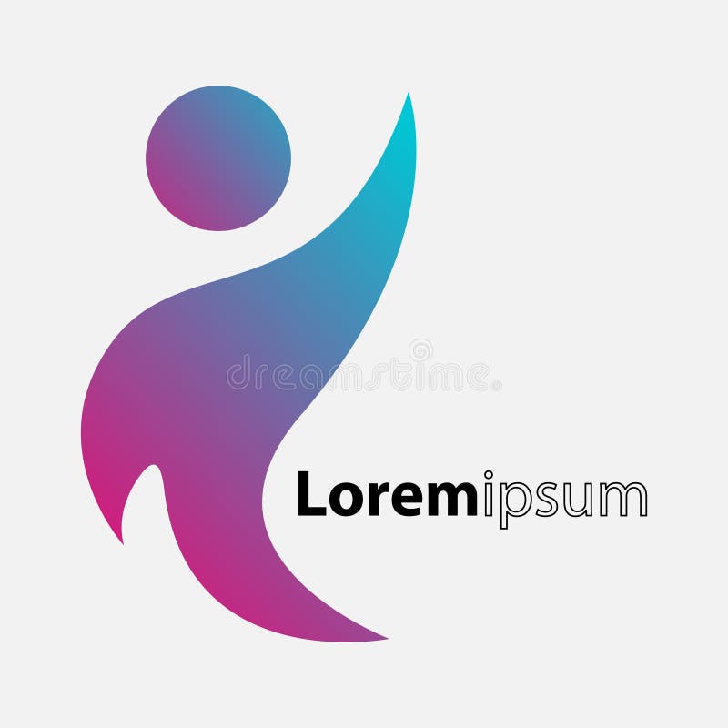Human Logo Icon Vector Template Stock Illustration - Illustration of ...