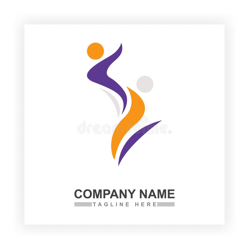 Youth Logo Partnership Icon with Gradient Color Stock Vector ...