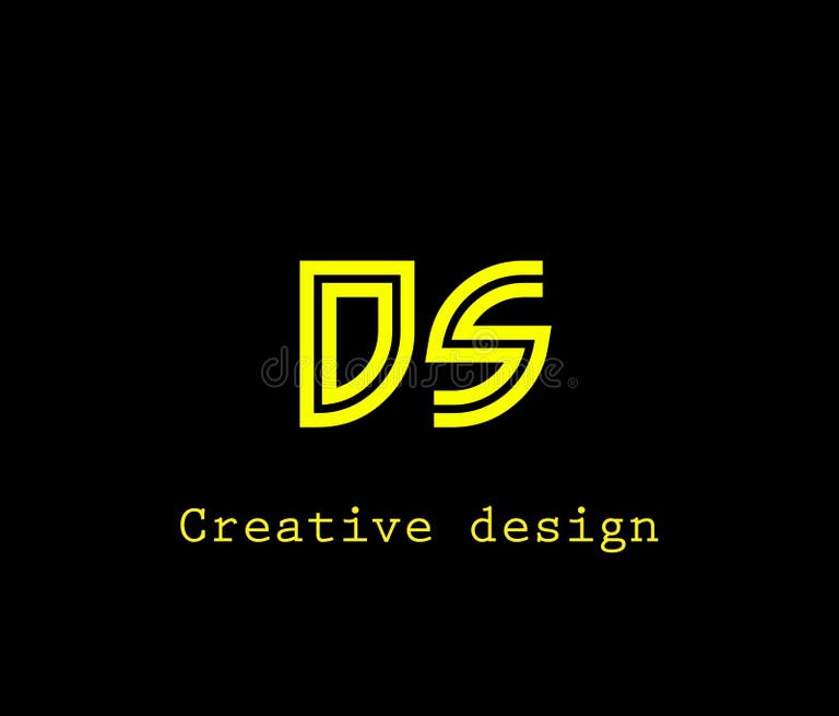DS logo design stock illustration. Illustration of document - 227541695