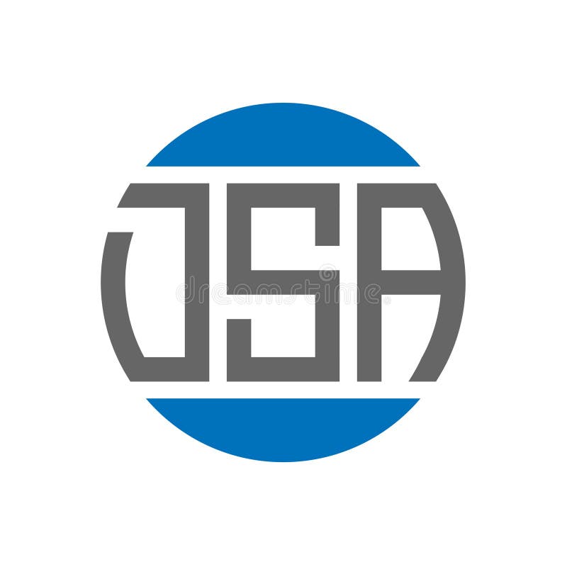 DSA Letter Logo Design on White Background. DSA Creative Initials ...