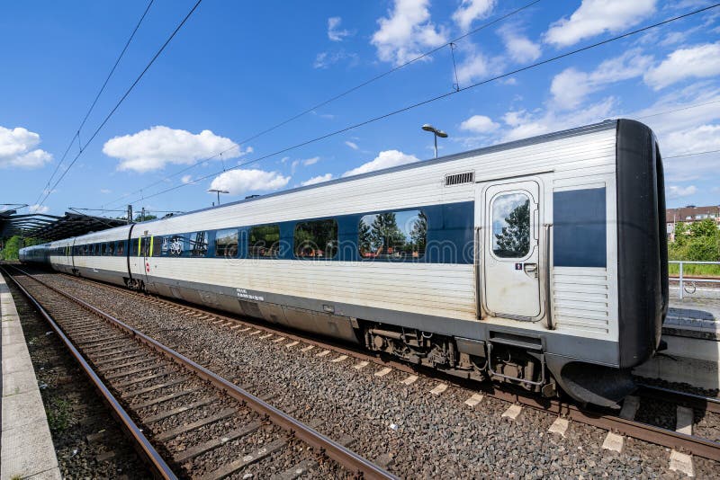 DSB train editorial stock photo. Image of city, station - 250205428