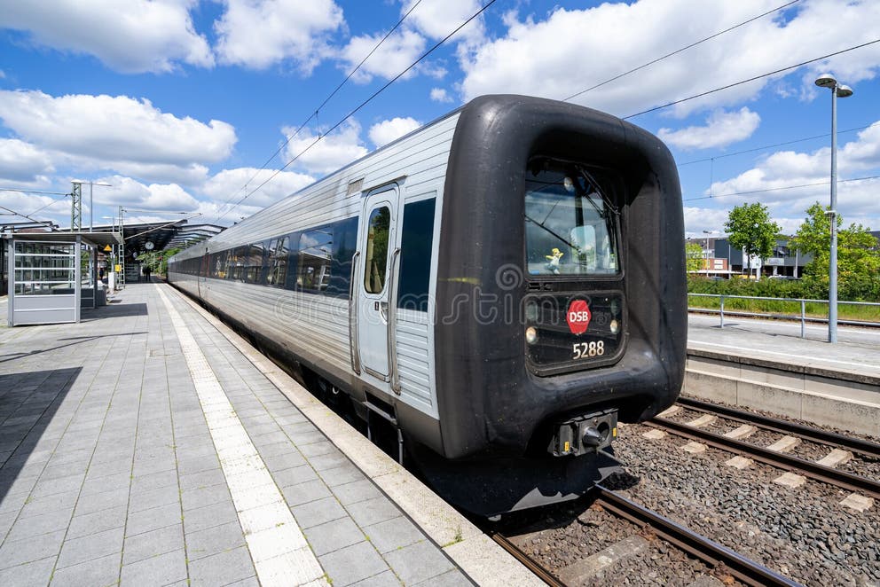 DSB train editorial photo. Image of rail, station, traveling - 250205436