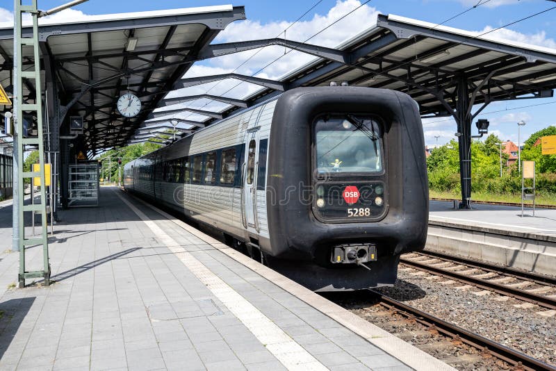 DSB train editorial stock image. Image of rendsburg - 250205444