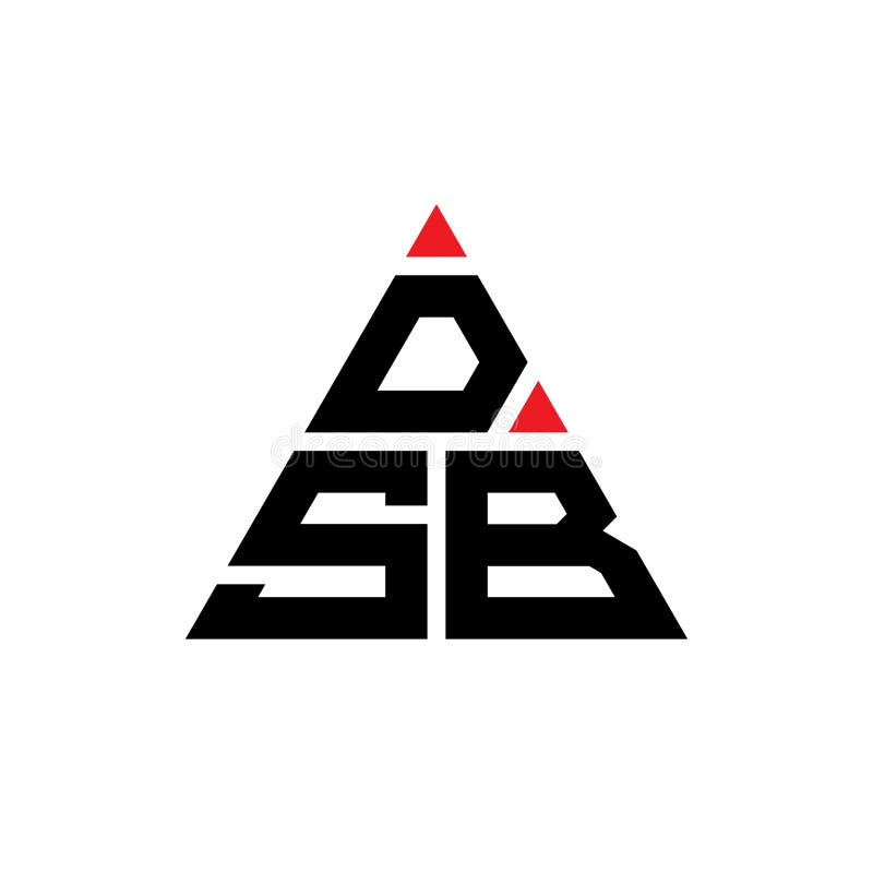 DSB Triangle Letter Logo Design with Triangle Shape. DSB Triangle Logo ...