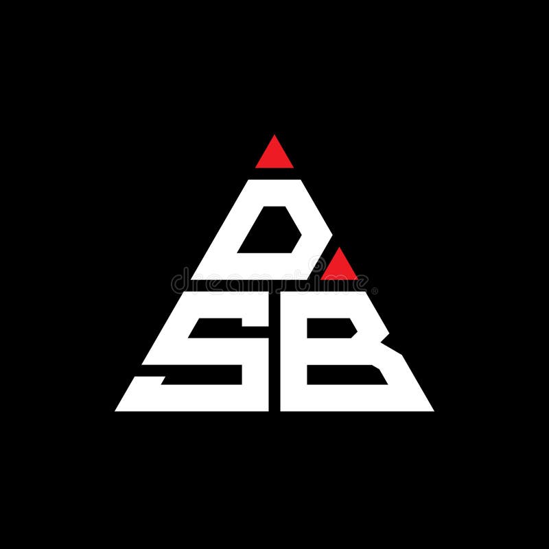 DSB Triangle Letter Logo Design with Triangle Shape. DSB Triangle Logo ...