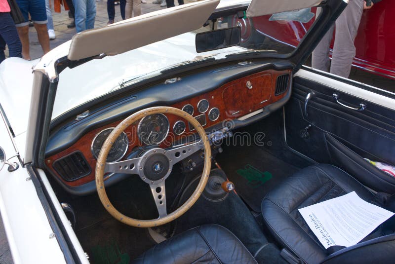 Triumph TR4 Automobile 1964 Interior View. Car Show, Germany. Editorial ...
