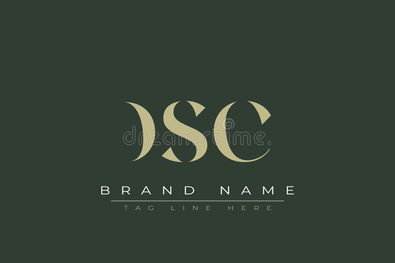 DSC Abstract Letter Logo Design Stock Vector - Illustration of creative ...