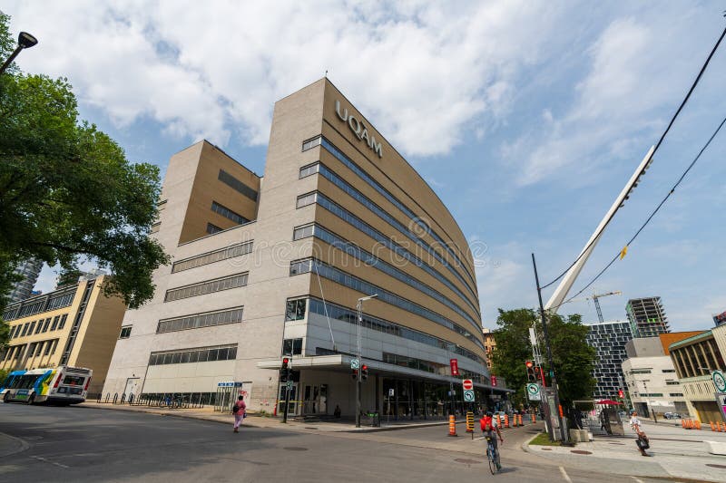 Uqam President Kennedy Building University Quebec Montreal Stock Photos ...