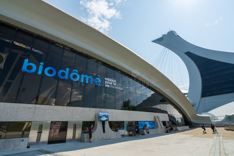 Exterior of the Montreal Biodome. Montreal, Quebec, Canada. Editorial ...