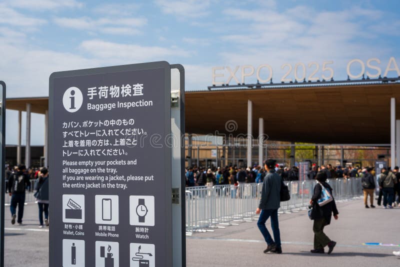 Security Check and Baggage Inspection at the 2025 Osaka-Kansai Expo ...