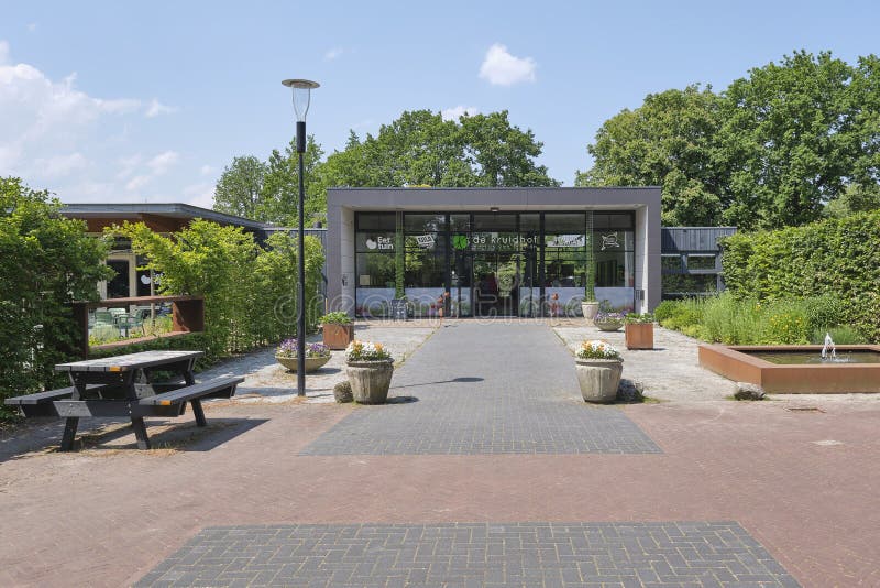 The Entrance To De Kruidhof Botanical Garden in Buitenpost Editorial ...