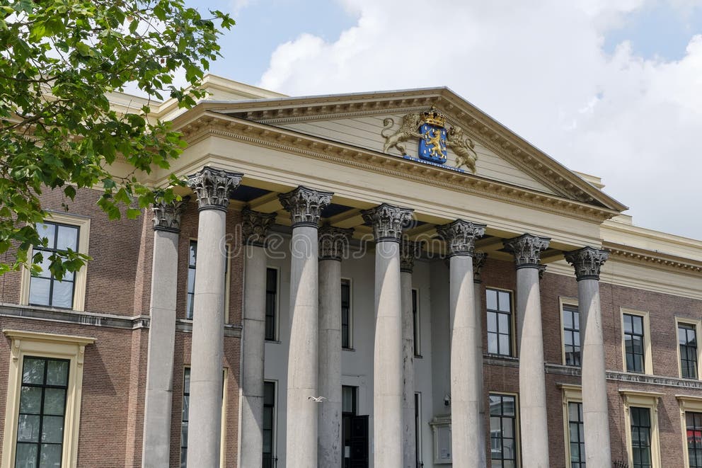 The Palace of Justice in the Frisian Capital Leeuwarden Stock Image ...