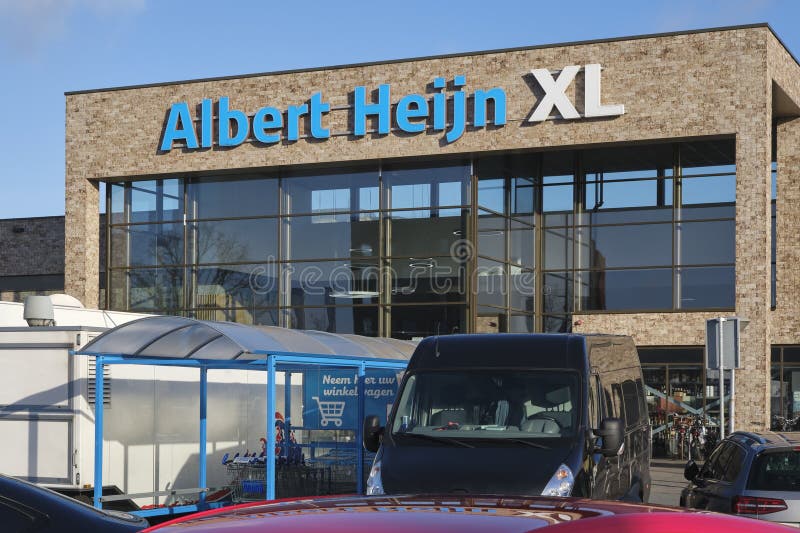 Albert Heijn XL Sign on a Store in Leeuwarden Editorial Photography ...