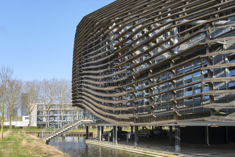 Wetsus Water Technology Building with Wooden Sun Blinds N Leeuwarden ...