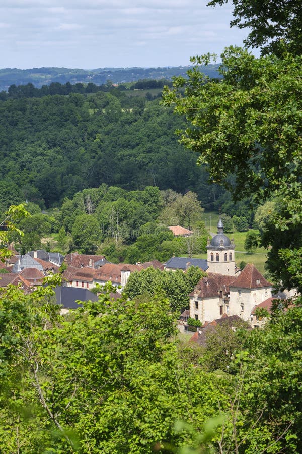 View of the Village of Cornac Lot Occitanie in Southern France Stock ...
