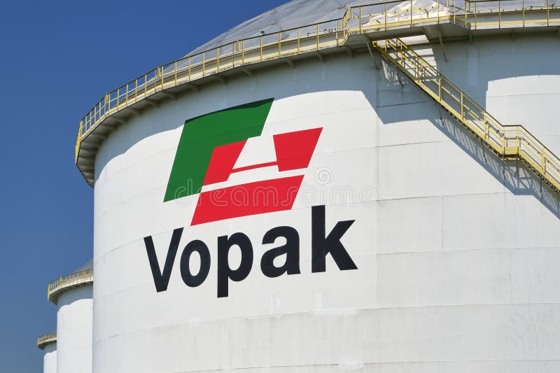 Vopak Logo on a Storage Tank in the Netherlands Editorial Photography ...