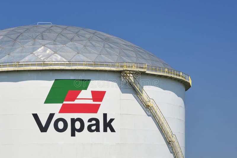 Vopak Logo on a Storage Tank in the Netherlands Editorial Stock Image ...