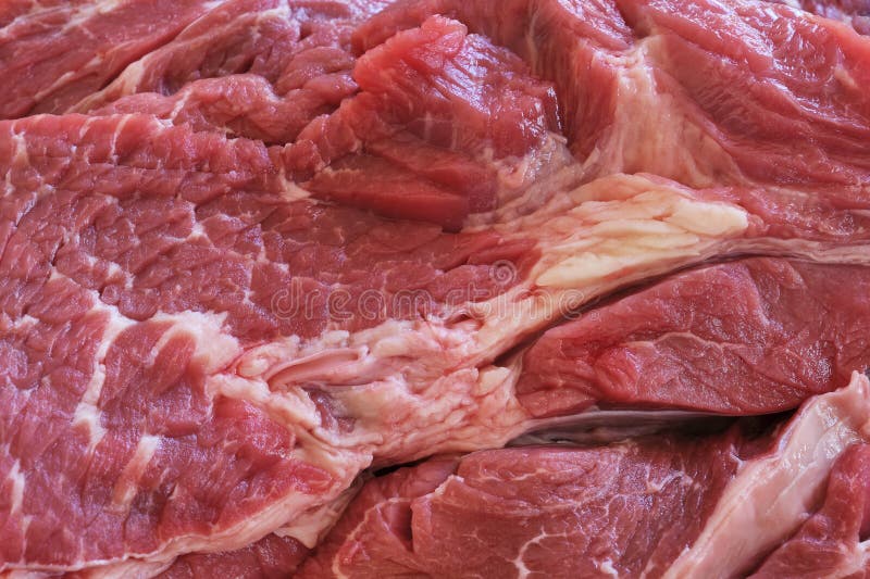 Closeup of Raw Shoulder Top Blade Beef Stock Image - Image of large ...