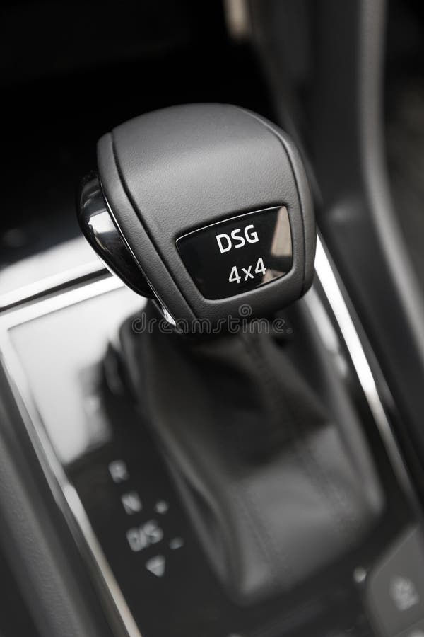 Dsg Automatic Transmission Car Interior Stock Photo - Image of ...