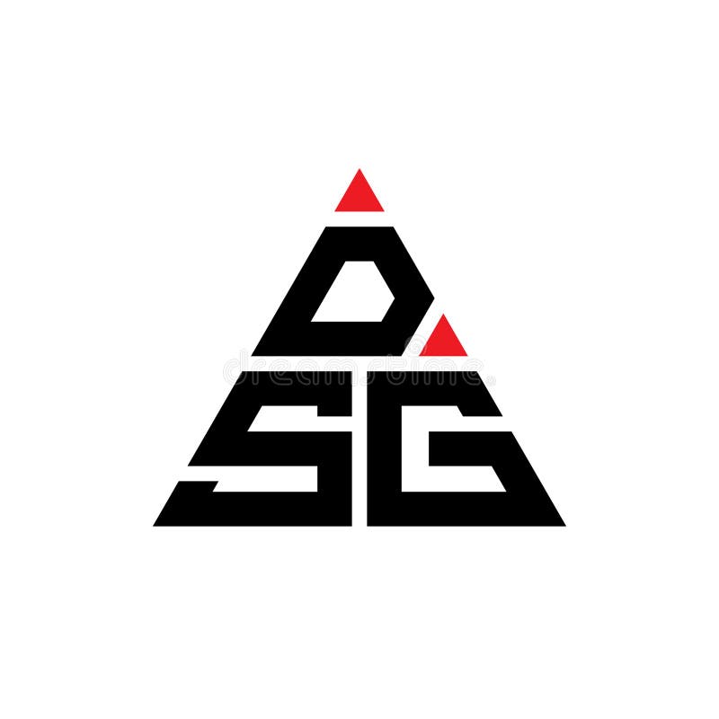 DSG Triangle Letter Logo Design with Triangle Shape. DSG Triangle Logo ...