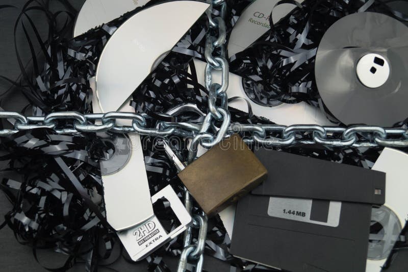 Data Security - Data Destruction Stock Photo - Image of office, device ...