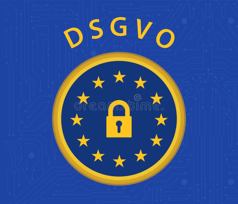 DSGVO regulation stock vector. Illustration of union - 114714780