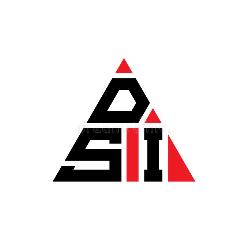DSI Triangle Letter Logo Design with Triangle Shape. DSI Triangle Logo ...