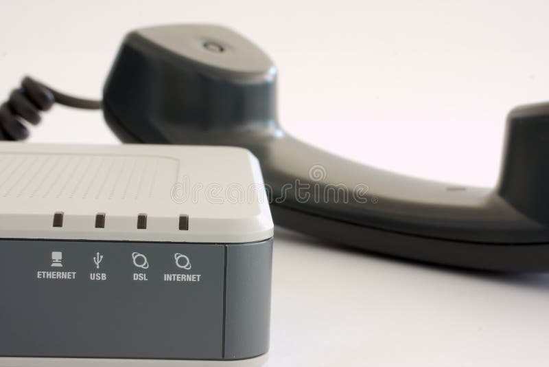 Broadband Modem stock image. Image of upload, modem, phone - 555541