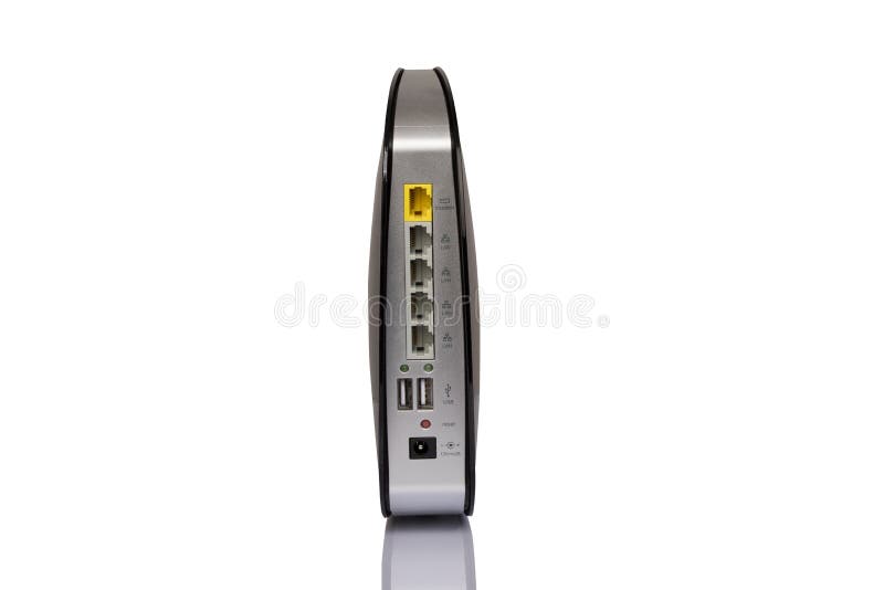 DSL Router for home stock photo. Image of ethernet, modern - 110633666