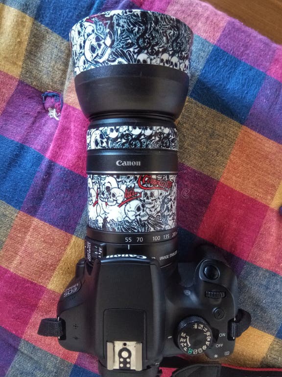 DSLR editorial image. Image of dslr, canon, sticker - 135021665