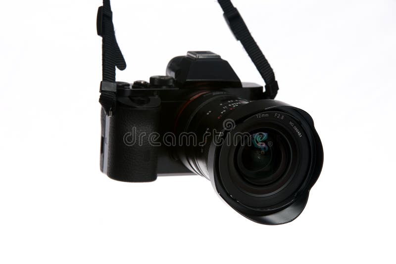 DSLR black camera stock photo. Image of body, shutter - 49473476