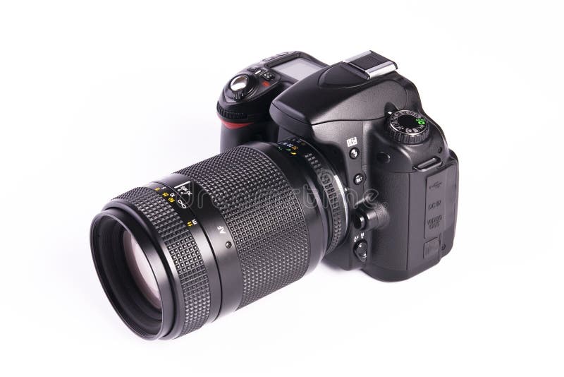 Modern digital dslr camera stock photo. Image of technology - 1799590